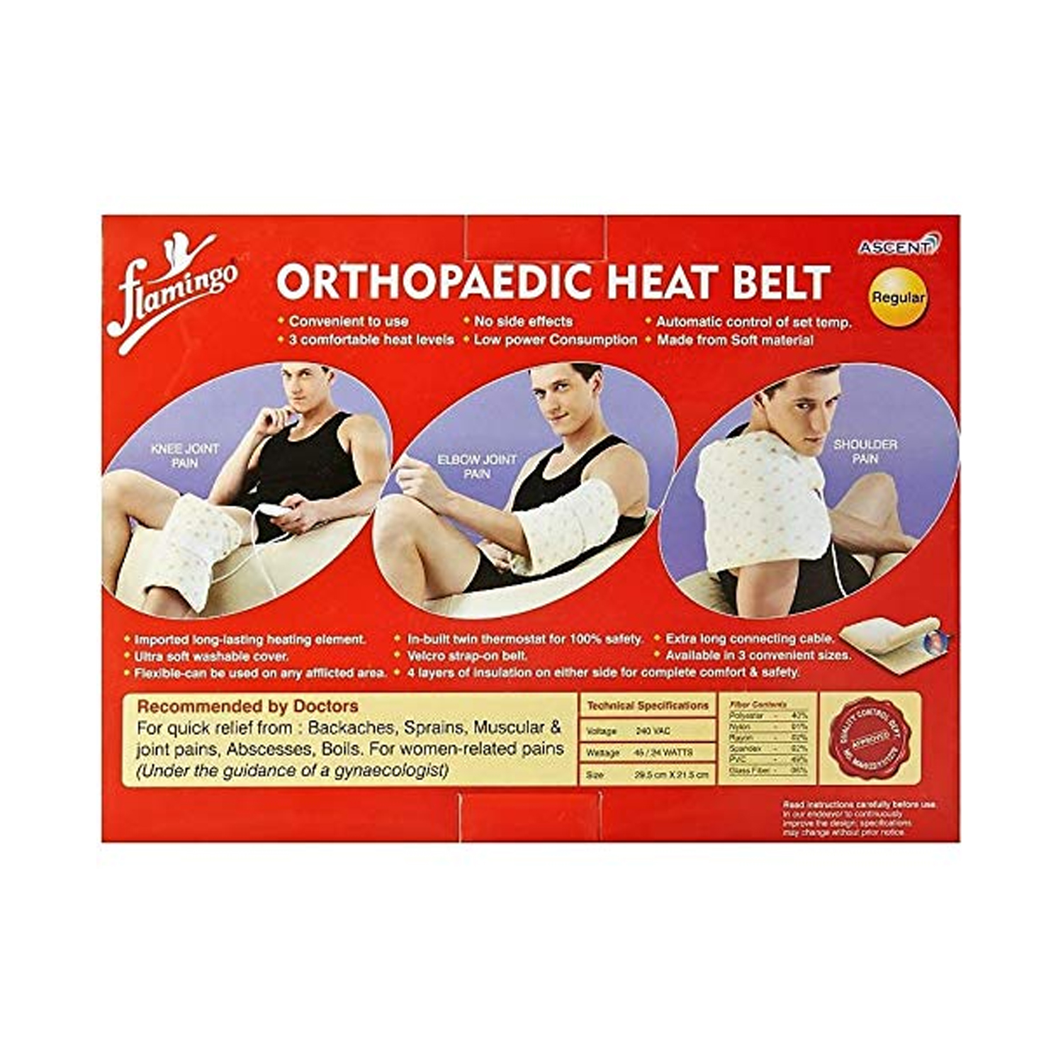 Flamingo Orthopedic Heat Belt Regular