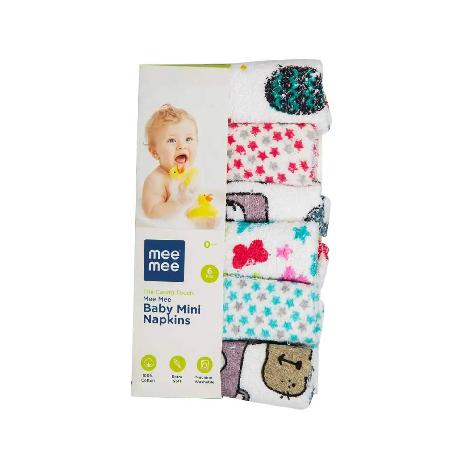 Buy Mee Mee Soft Baby Napkins Pack of 6 - Cureka