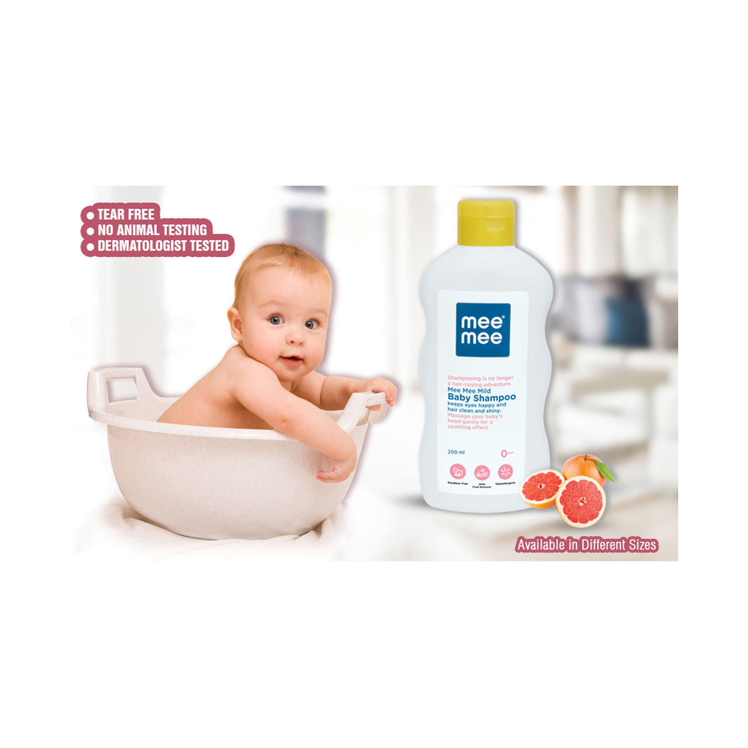 Mee mee baby bath shampoo 200 ml Rs.171