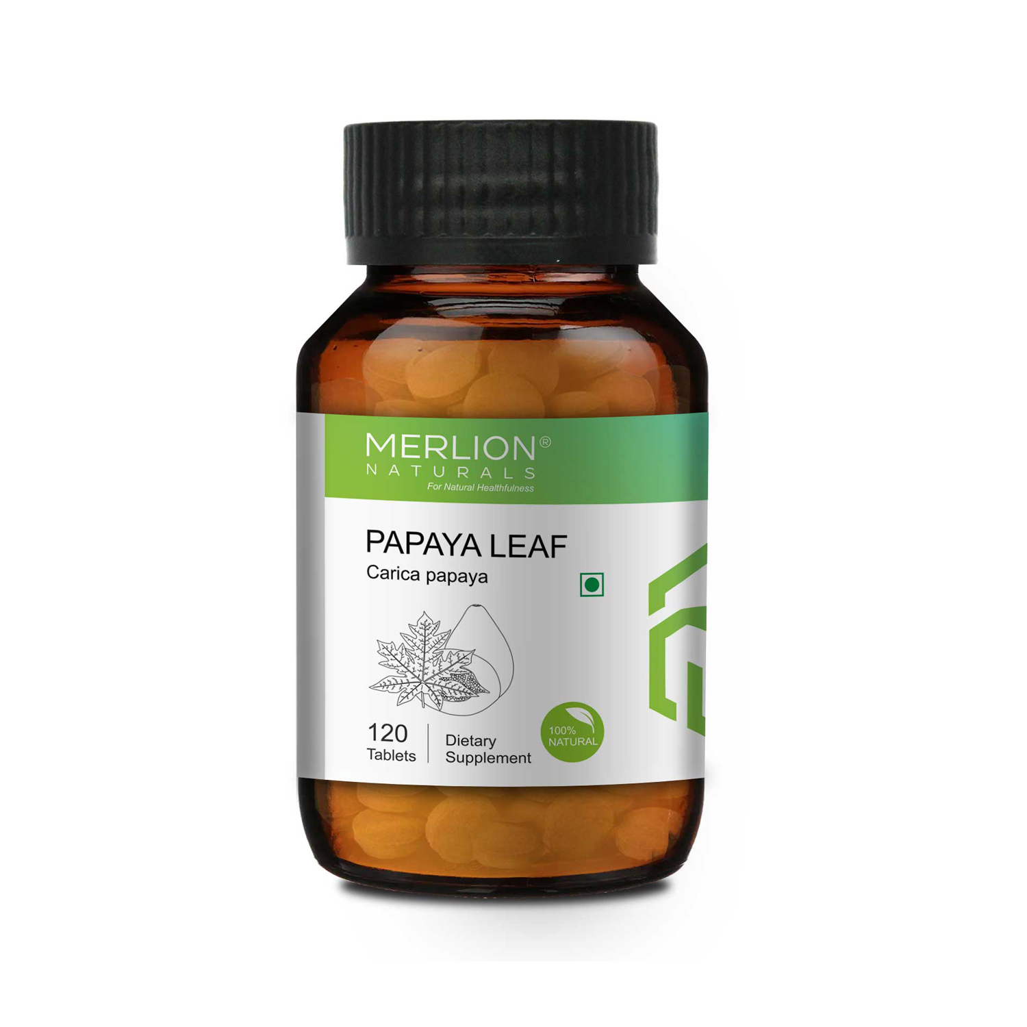Merlion Naturals Papaya Leaf Tablets Carica papaya