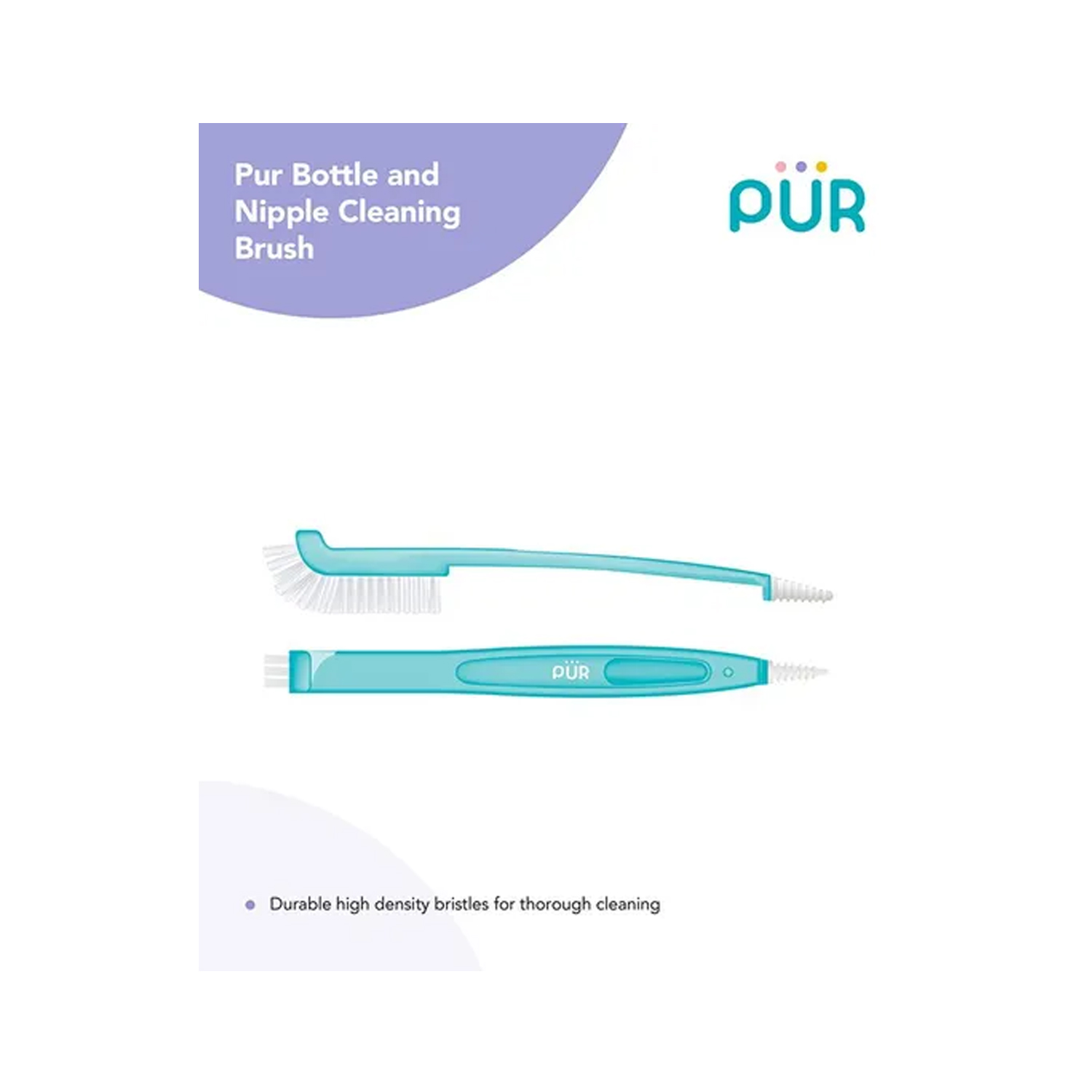 Buy PUR Bottle and Nipple Brush Blue - Cureka