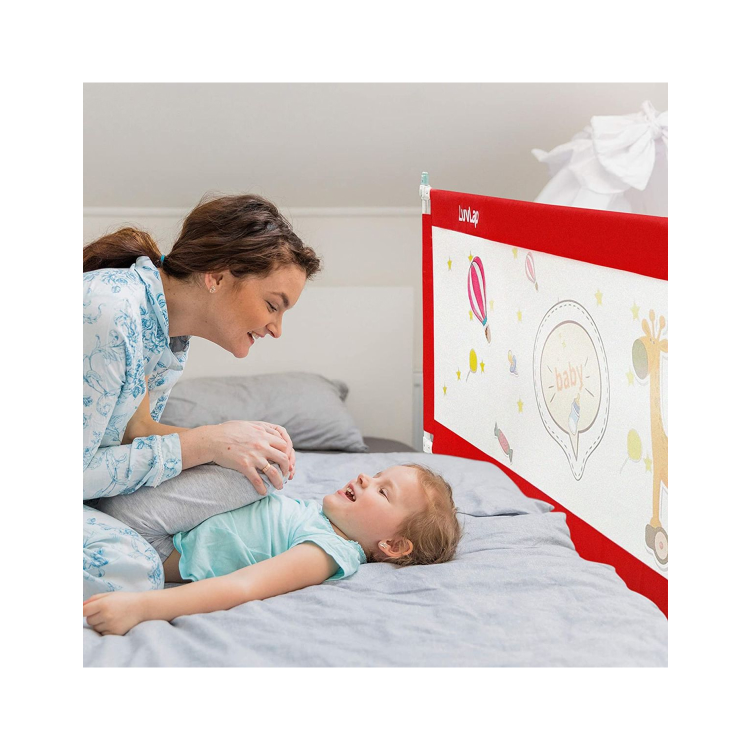 Buy LuvLap Comfy Baby Bed Rails (Red) - Cureka