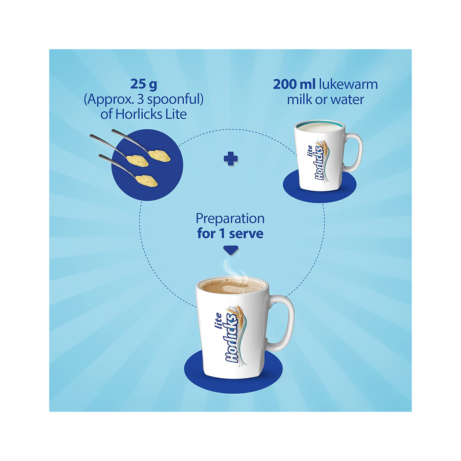 Horlicks Lite Regular Malt Flavour Nutrition Drink Powder, 450 gm Jar