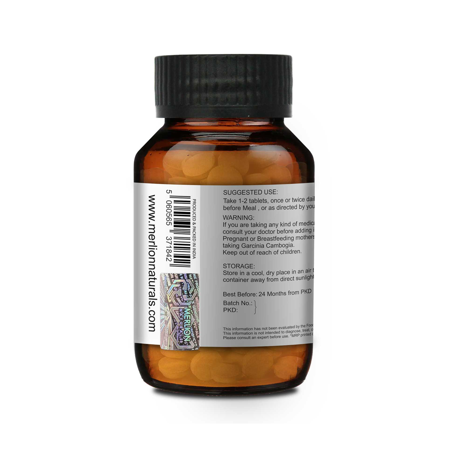 Garcinia Cambogia Tablets (Garcinia gummi-gutta), 500mg x 120 Tablets