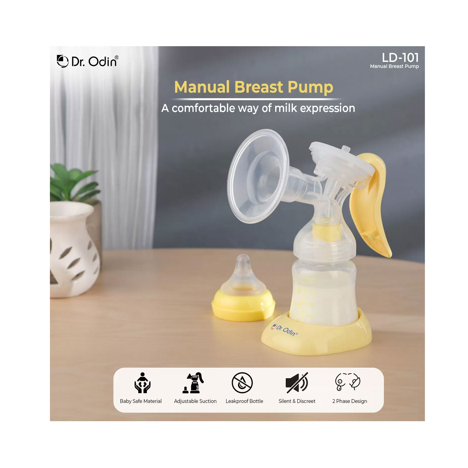 Dr.Odin Manual Breast Pump (LD-101) - Cureka