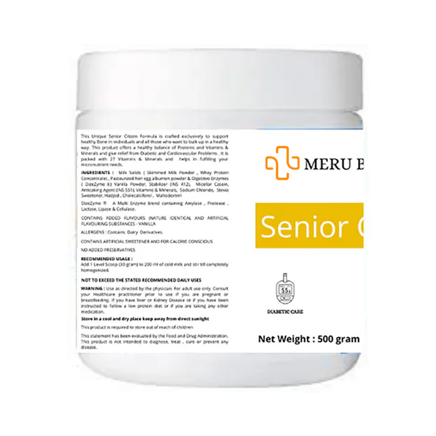 Meru Bio Herb Senior Citizen Protein 500gm - Cureka