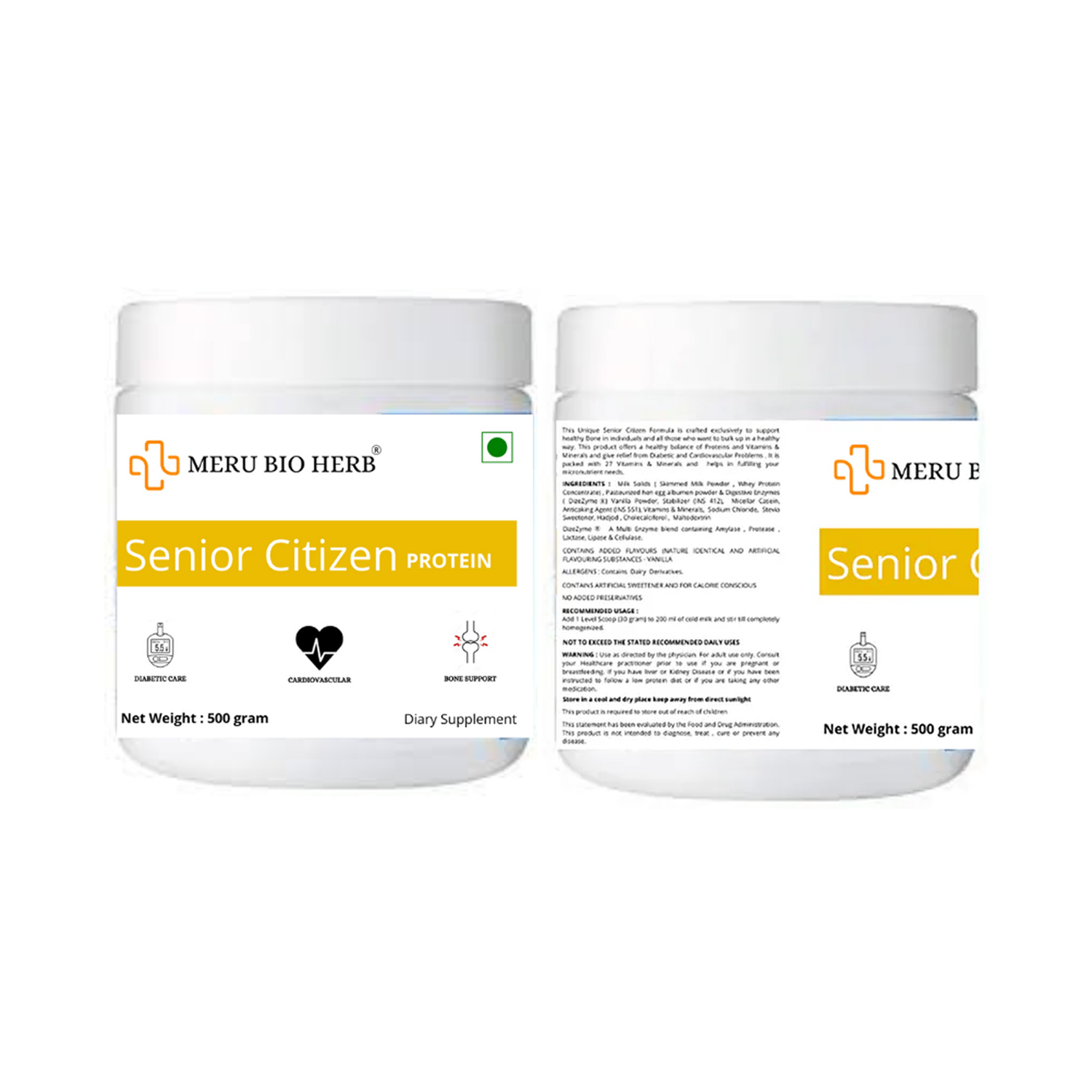 Meru Bio Herb Senior Citizen Protein 500gm - Cureka