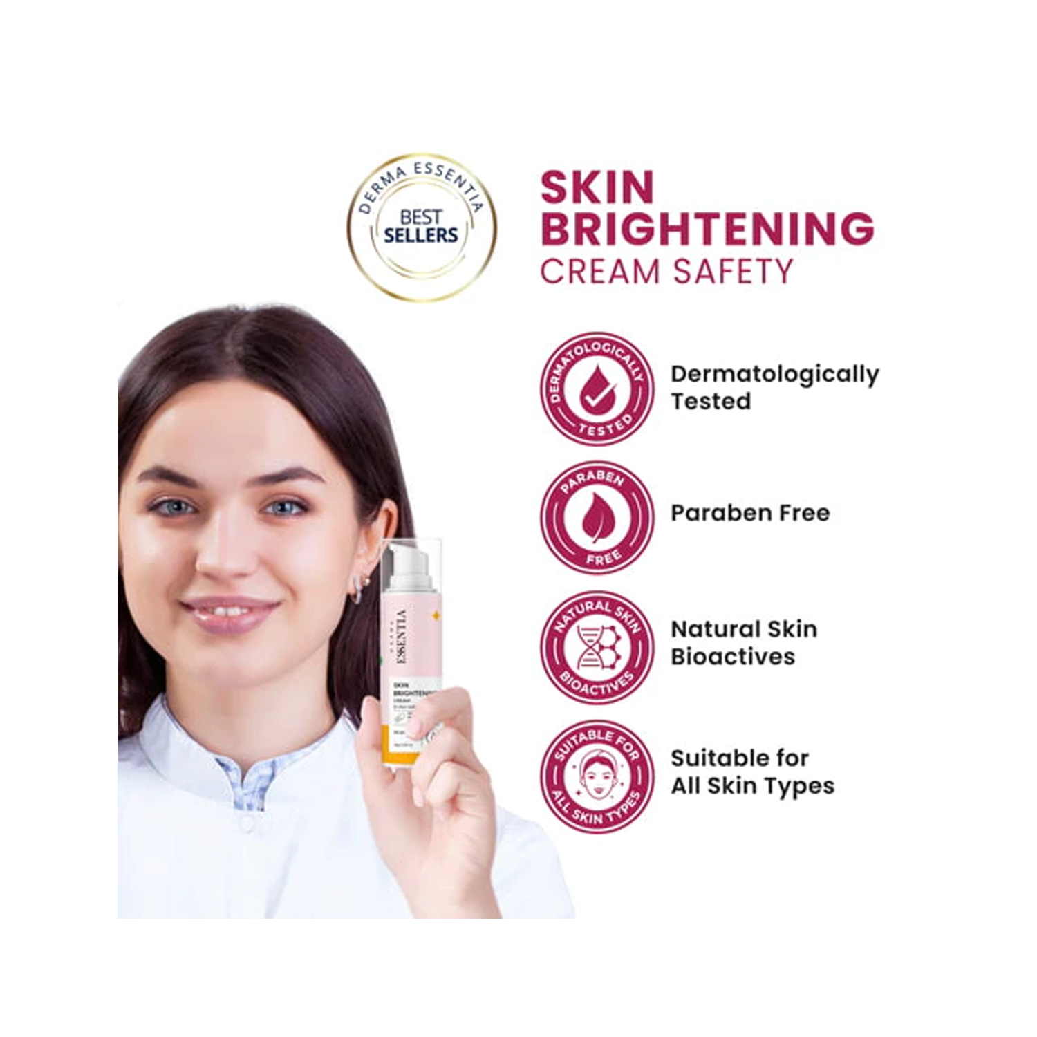 Derma Essentia Skin Brightening Cream For Pigmentation & Dark Spots 30g ...