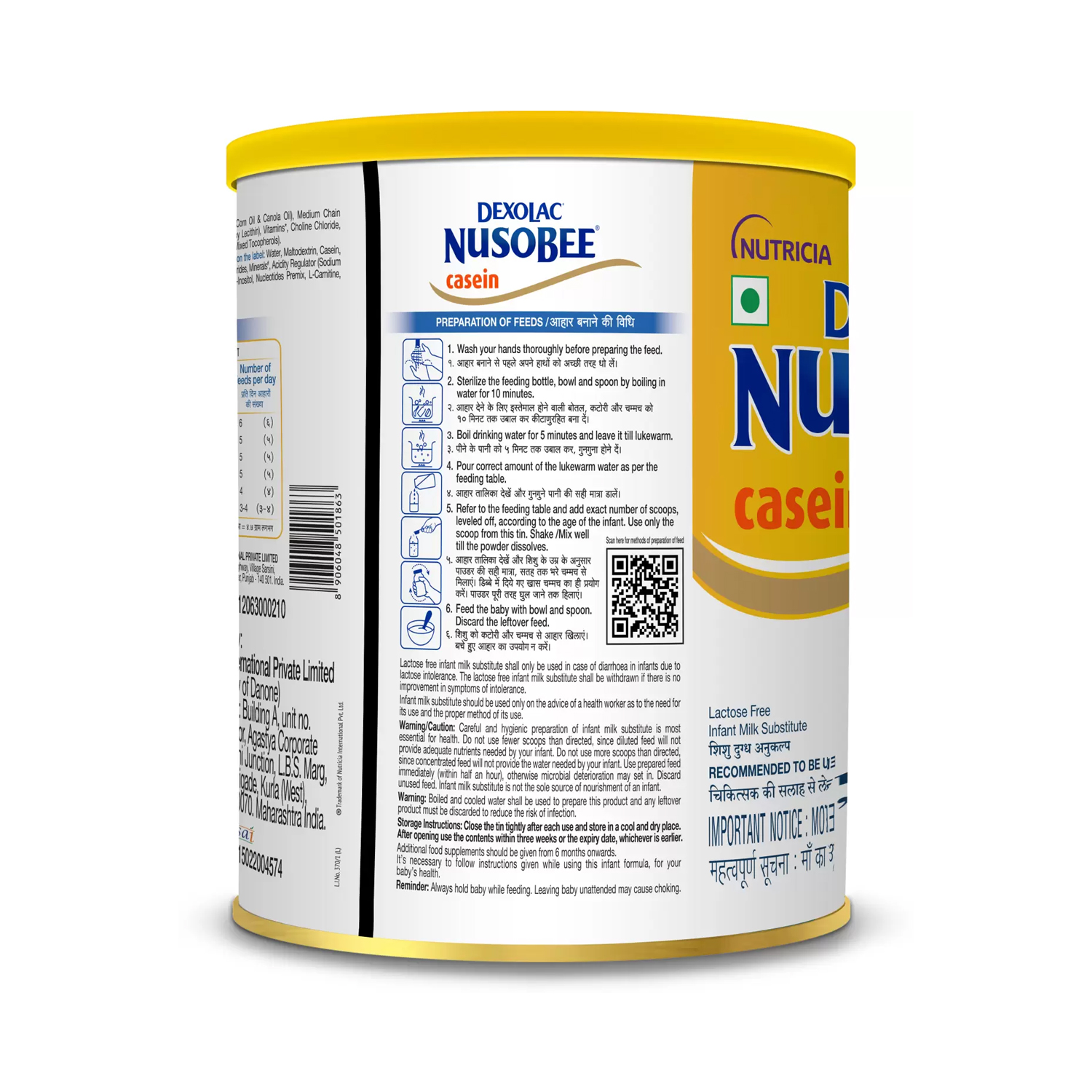 Dexolac Nusobee Casein powder 400g Tin | Upto 24 months
