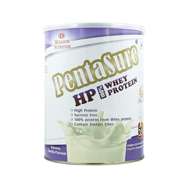 Pentasure HP Whey Protein Powder Banana and Vanilla Flavour 1 Kg