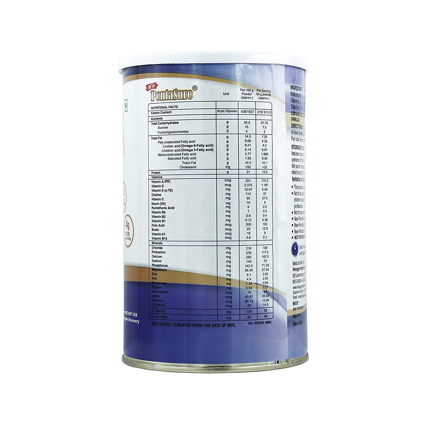 Pentasure Complete Balanced Nutritional Drink 400g - Cureka