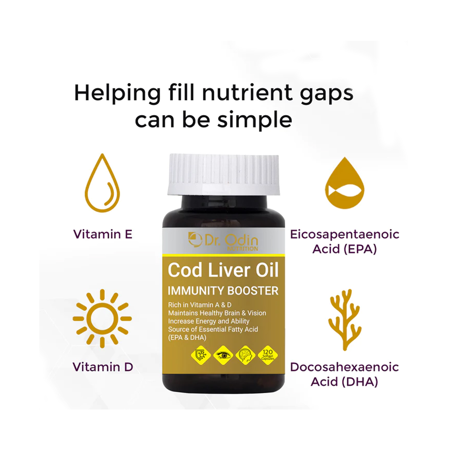 Dr.Odin Cod Liver Oil vitamin D | Best fish cod liver oil