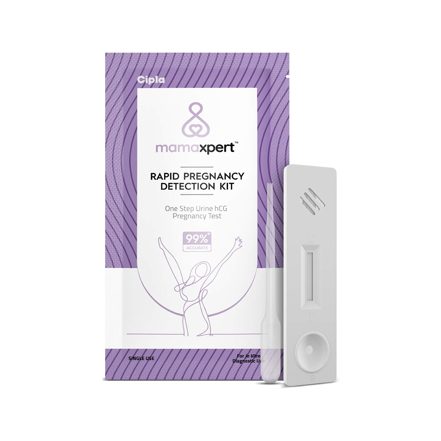 Cipla Mamaxpert Rapid pregnancy test kit | Ovulation test kit