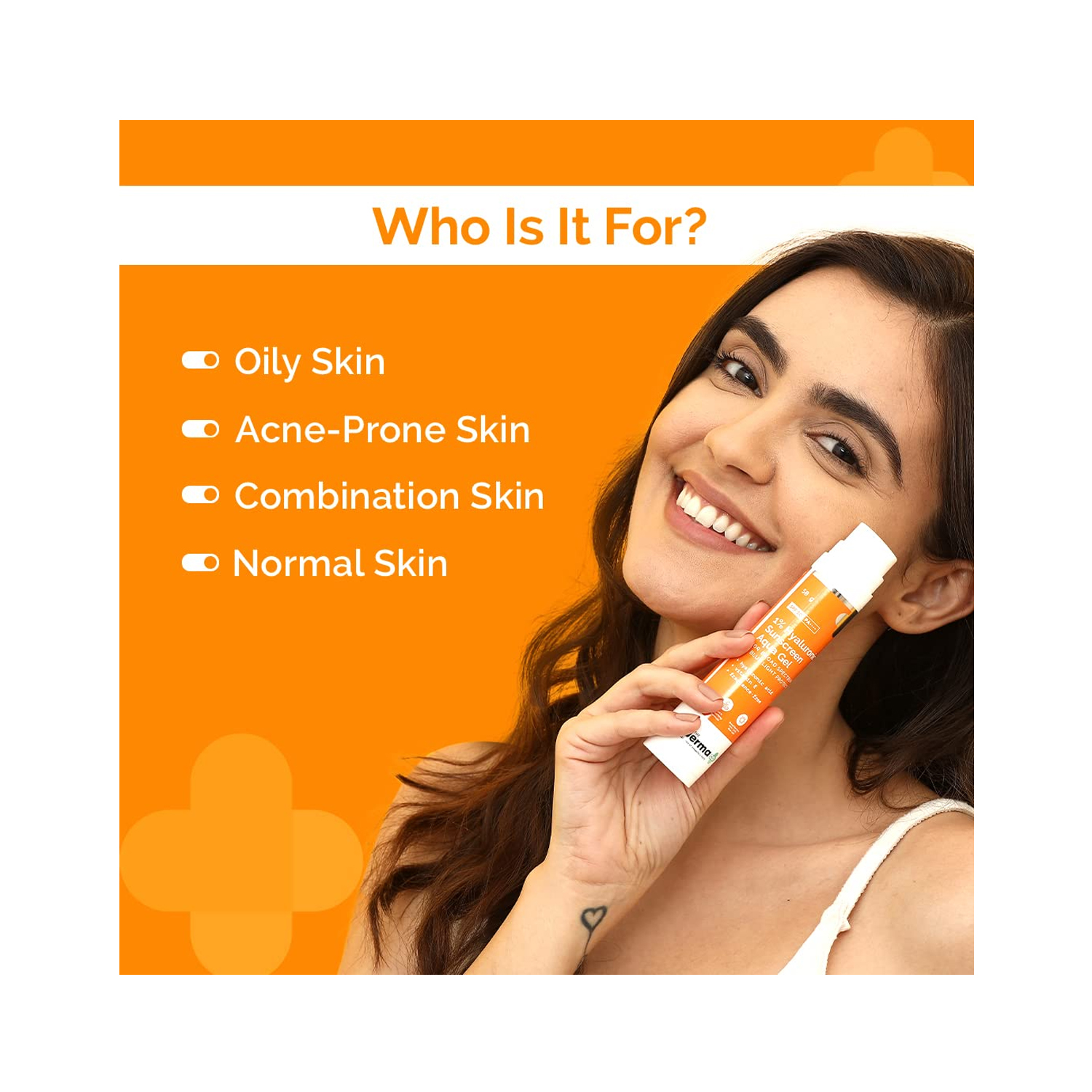 Dermaco 1% Hyaluronic Sunscreen SPF 50 Aqua Gel 50 gm