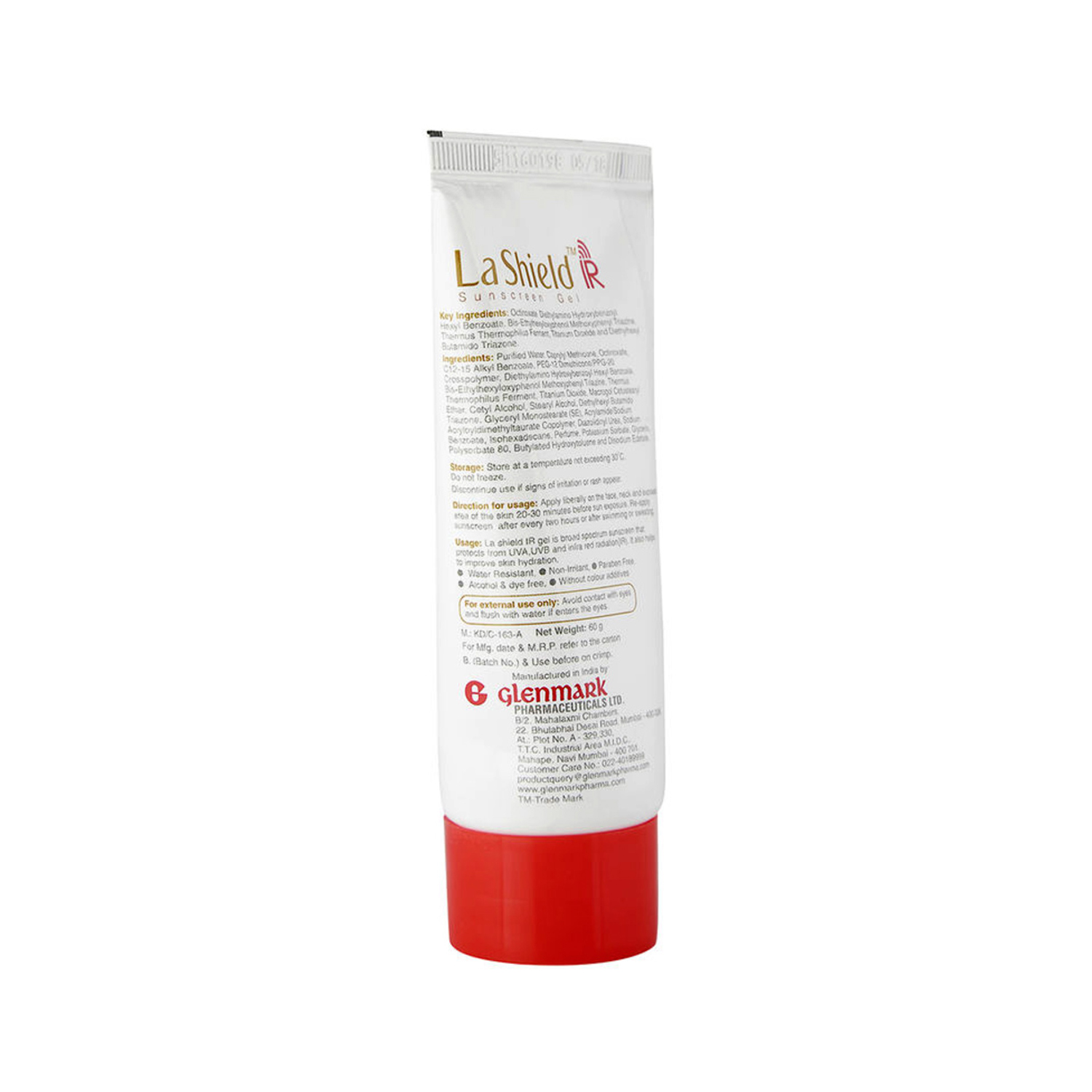 La Shield IR Sunscreen Gel SPF 30 PA++++ 60g - Cureka