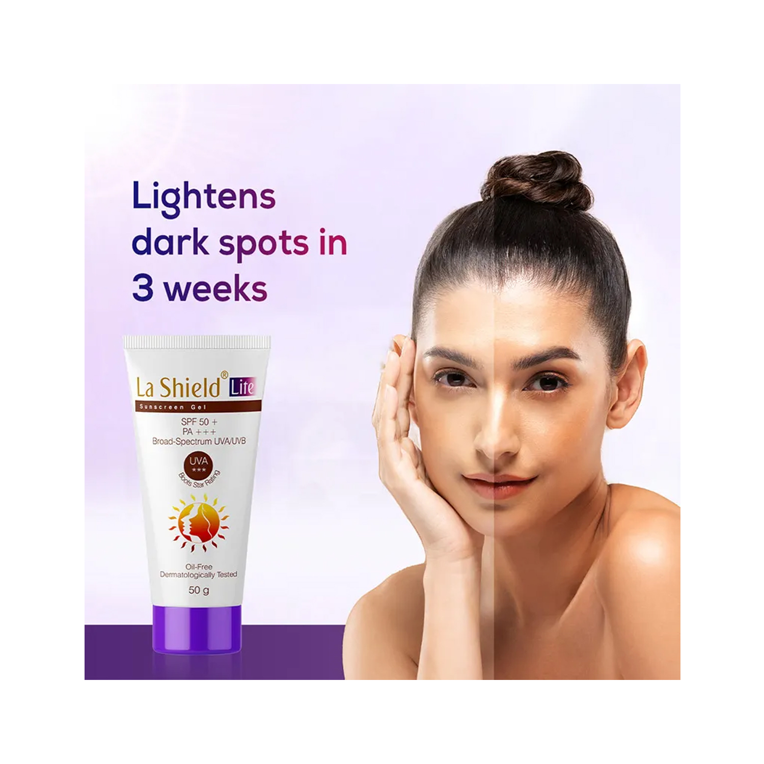 La Shield Lite Sunscreen Gel SPF 50+ PA+++ 50g - Cureka