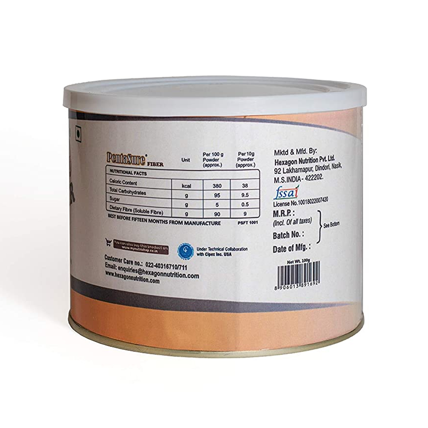 Buy Pentasure Fiber 100g Online - Cureka