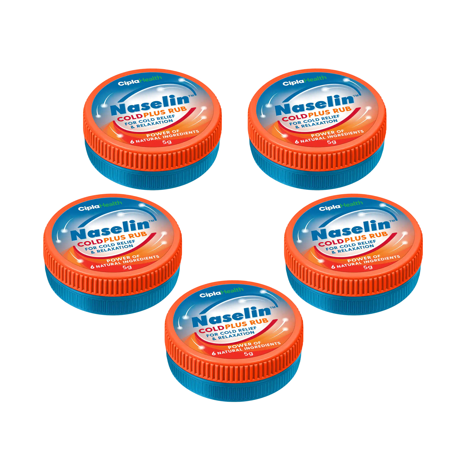 Cipla Naselin ColdPlus Rub 5gm (Pack of 5) - Cureka