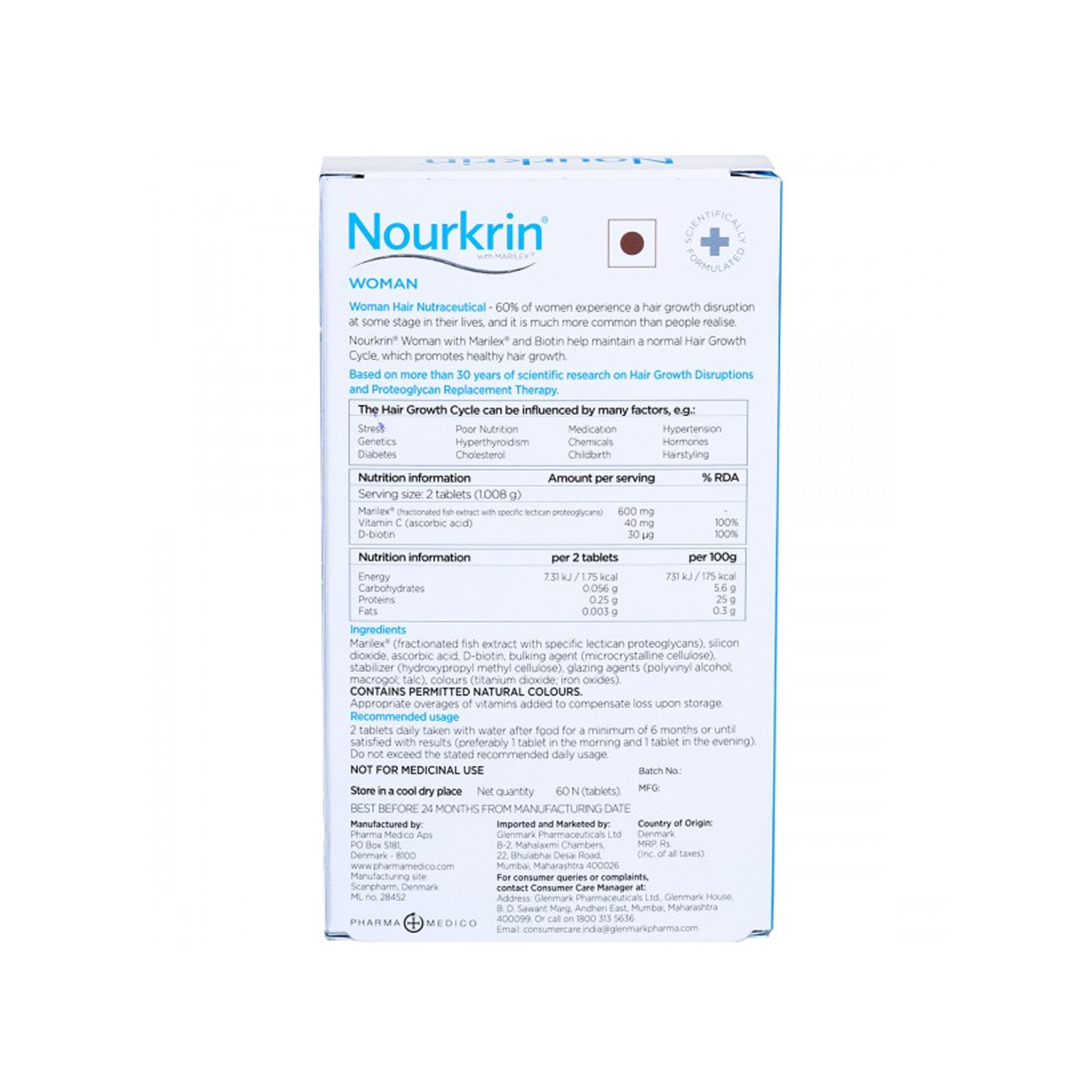Nourkrin Woman Tablet (60 Tablets) - Cureka - Online Health Care ...