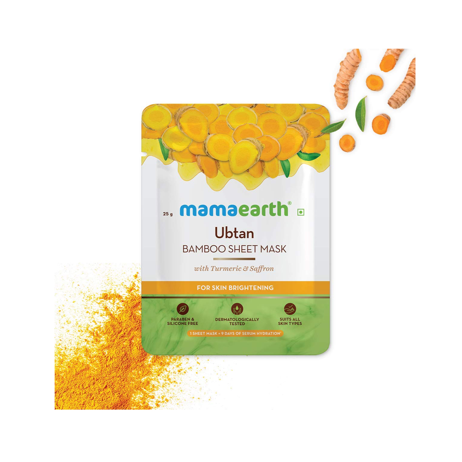 Mamaearth Ubtan Bamboo Sheet Mask (25gm) - Cureka - Online Health Care Products Shop