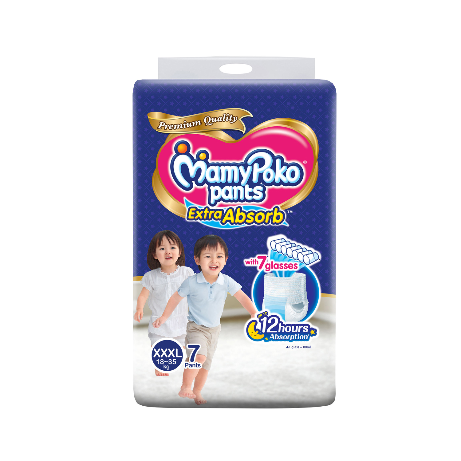 MamyPoko Extra Absorb Diaper – Pant Style (Fits baby with 18-35 kg ...