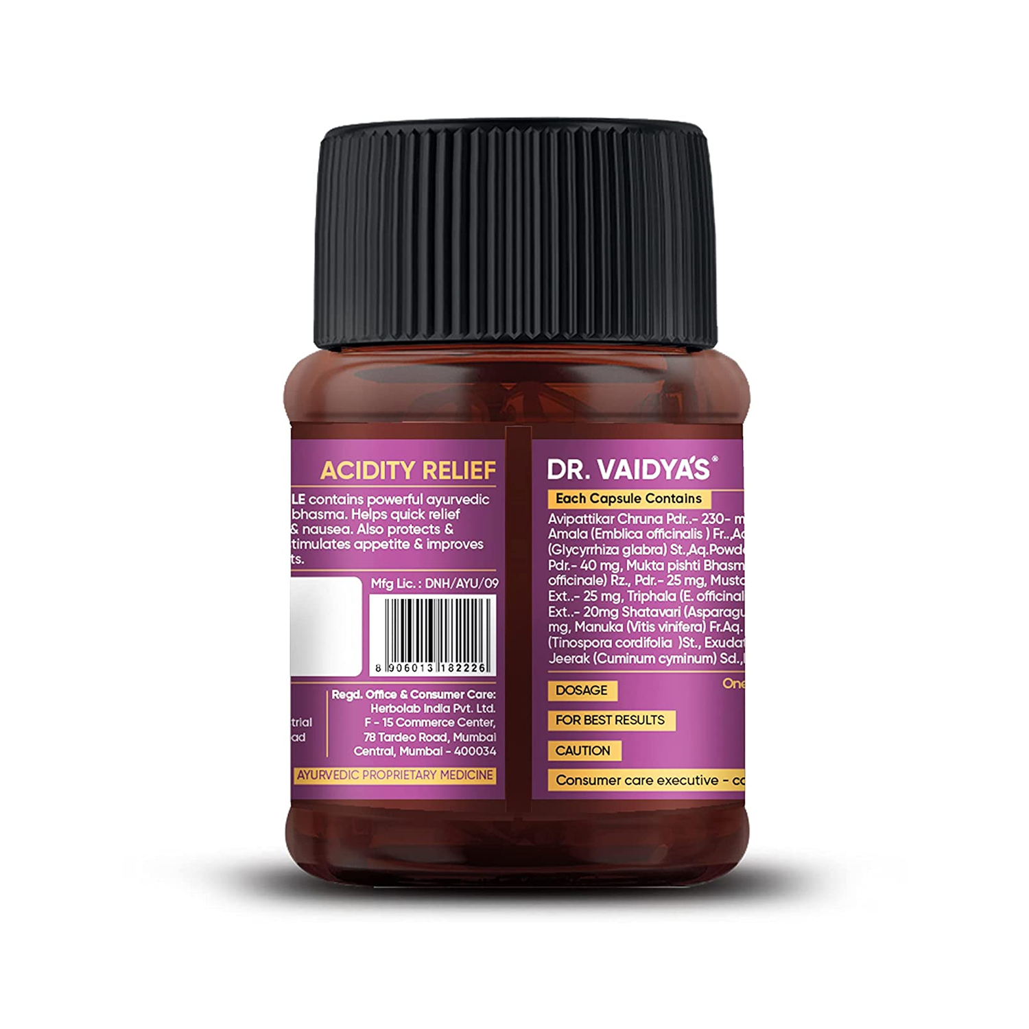 Dr Vaidyas Acidity Relief 30 Capsules - Cureka - Online Health Care ...
