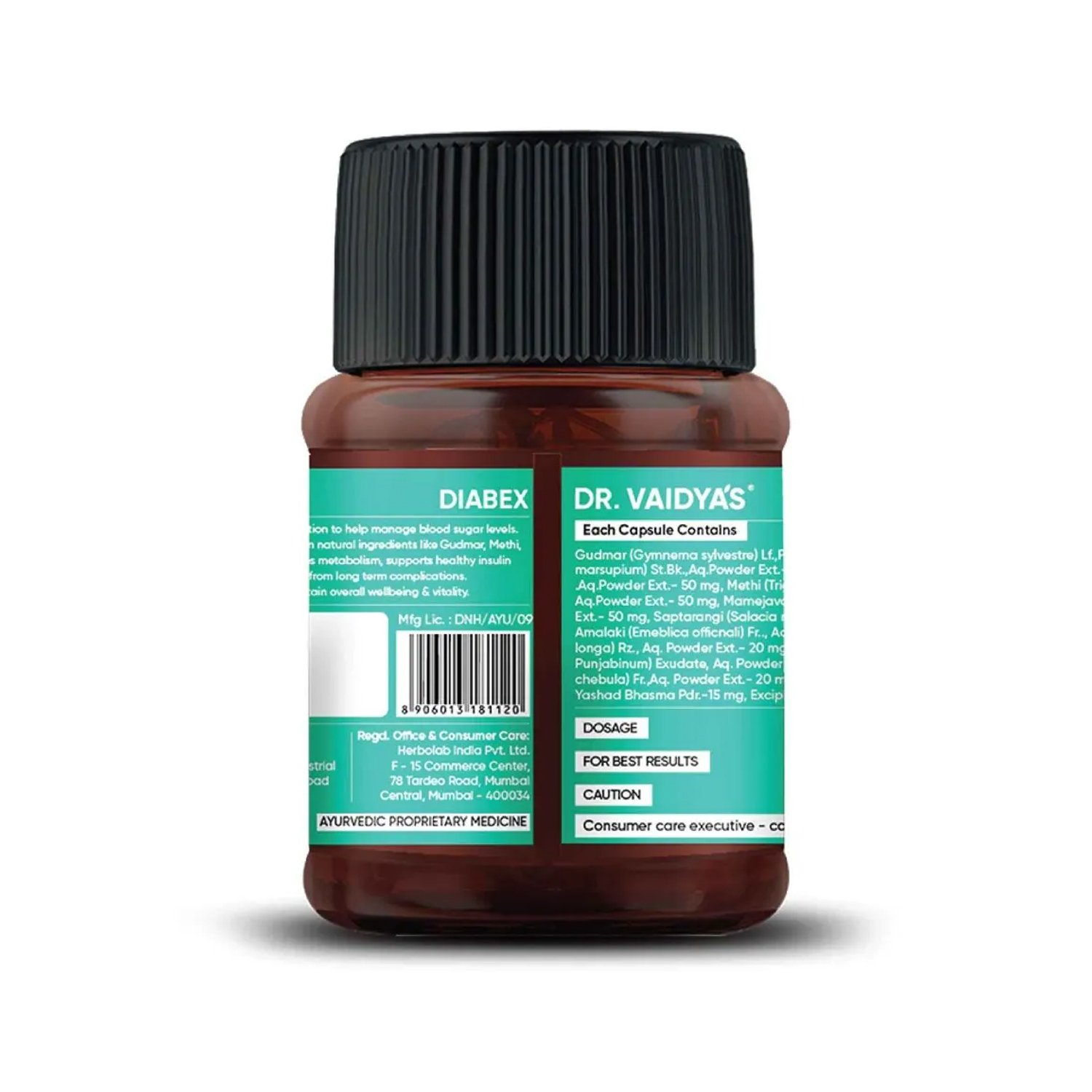Dr Vaidyas Diabex Capsules (30nos) | Ayurvedic diabetic tablets