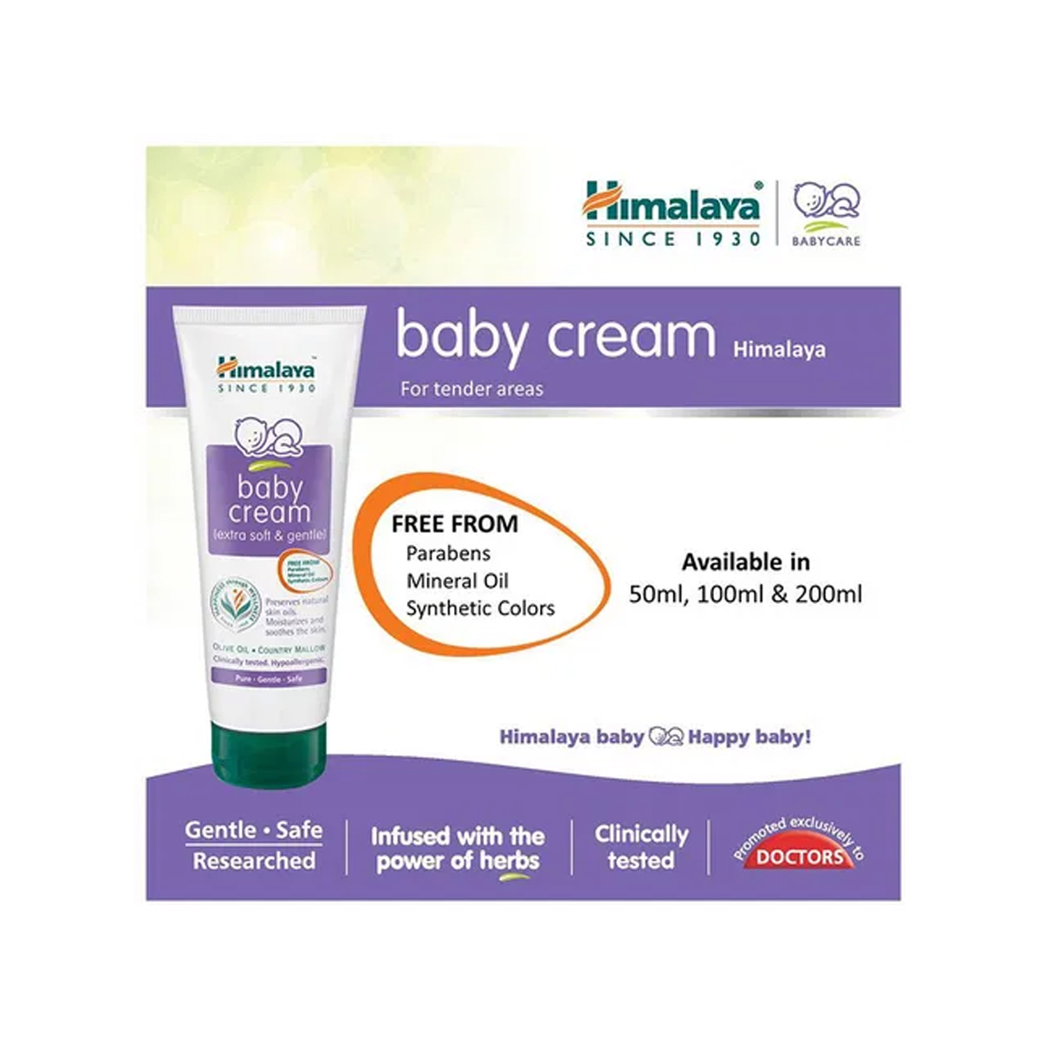 Himalaya Baby Cream 50ml best price Online At cureka