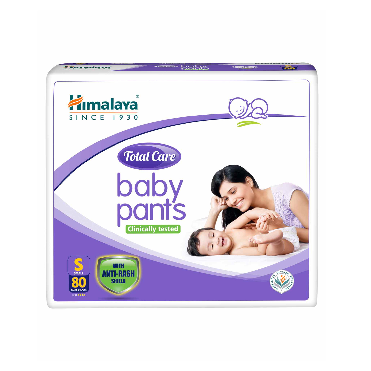 Himalaya Total Care Baby Diapers Pants Small 80 Diapers