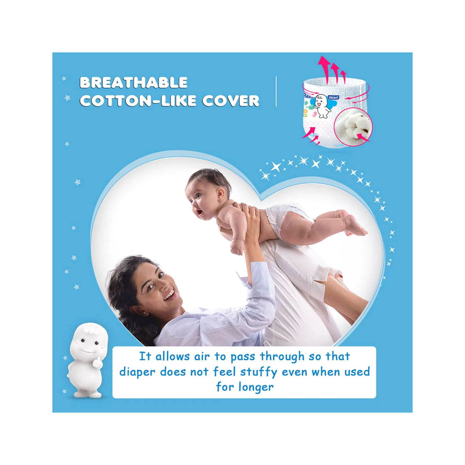 MamyPoko Pants Extra Absorb Newborn Pant Style Diaper NB (Fits baby ...