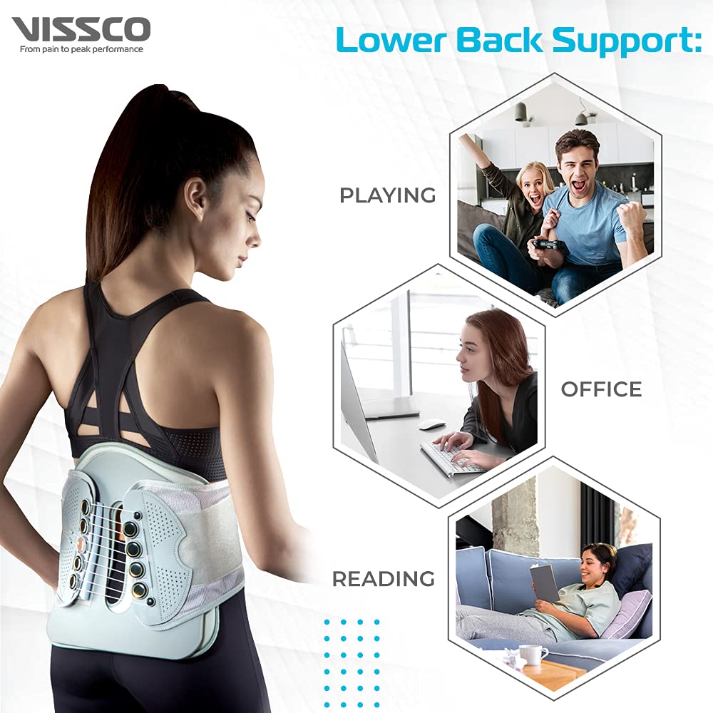 Vissco Platinum Corset Brace with Moulding Small – (P.C. No. 5102)