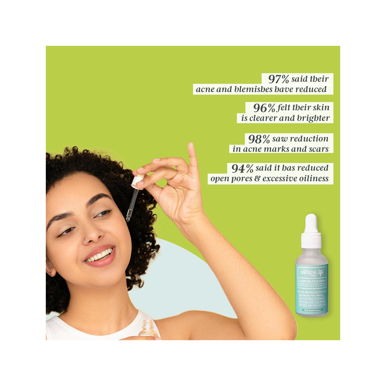 Natural Vibes Acne Clarifying Face Serum 30 ml - Cureka - Online Health ...