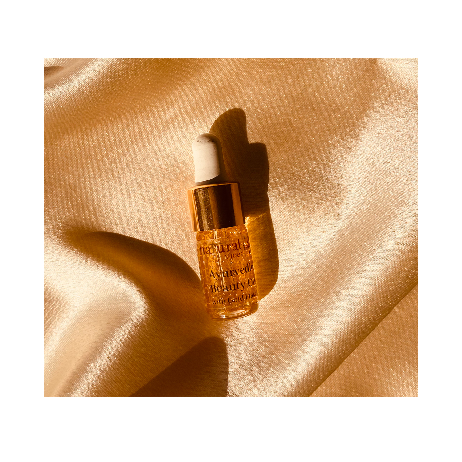 Natural Vibes Gold Beauty Oil - Elixir For Face Lips Neck and Peaceful ...