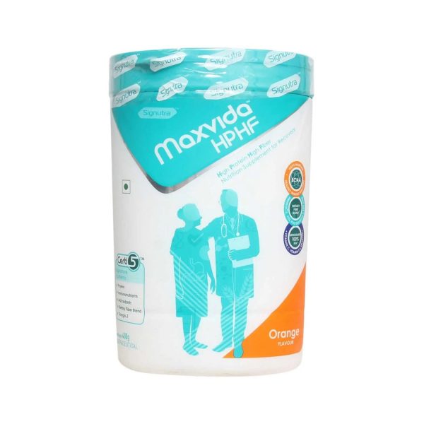 Maxvida High Protein High Fibre Orange Flavour 400gm - Cureka