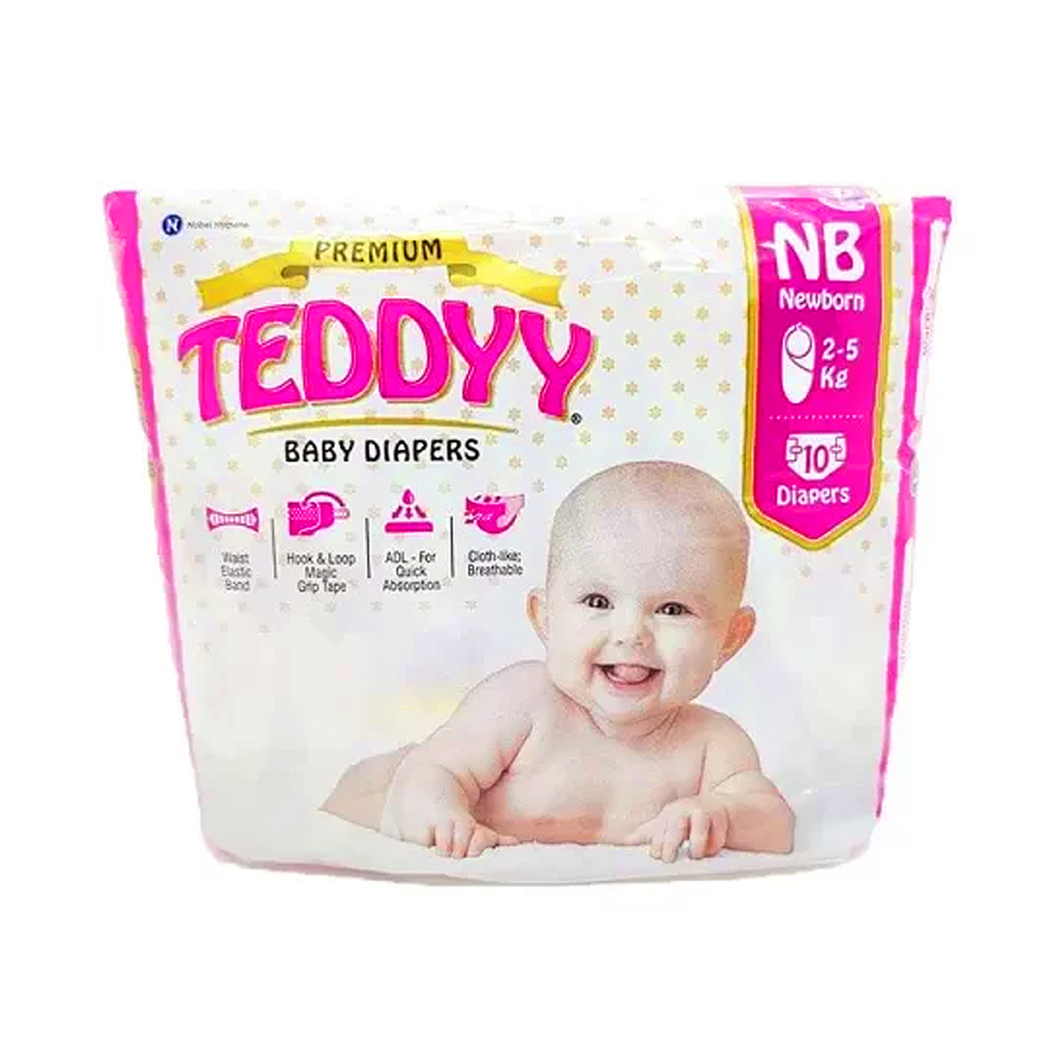 Teddyy Premium Baby Diapers NB 10 Diapers - Cureka - Online Health Care ...