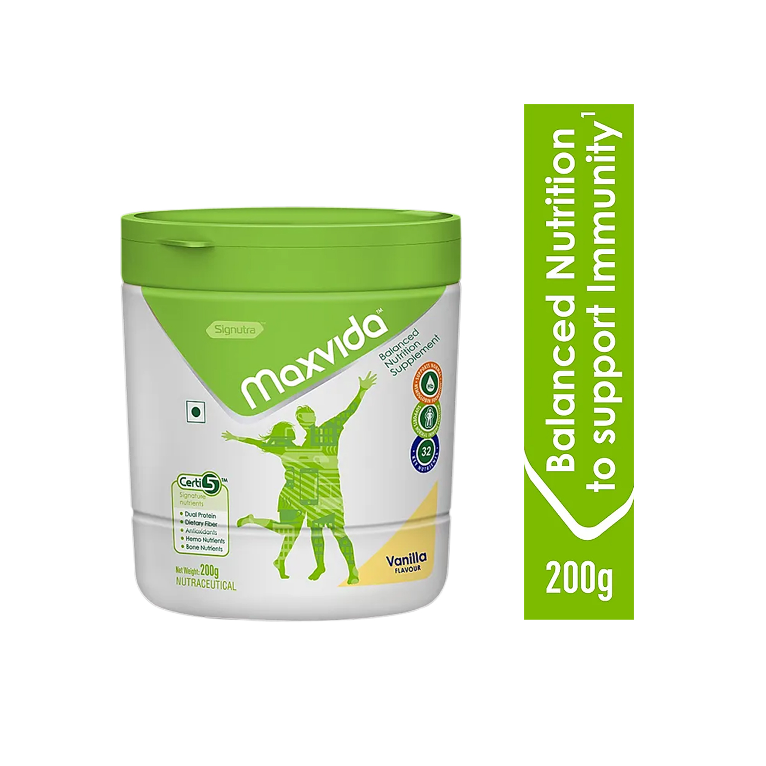 Maxvida Balanced Nutrition for Adults -Vanilla 200gm