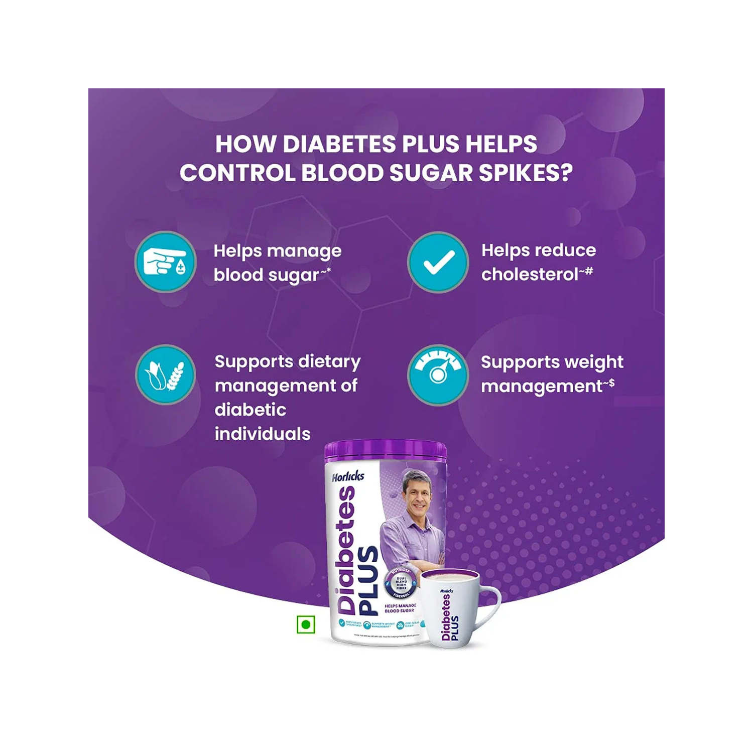 Horlicks Diabetes Plus Vanilla 400gm Jar - Cureka - Online Health Care ...