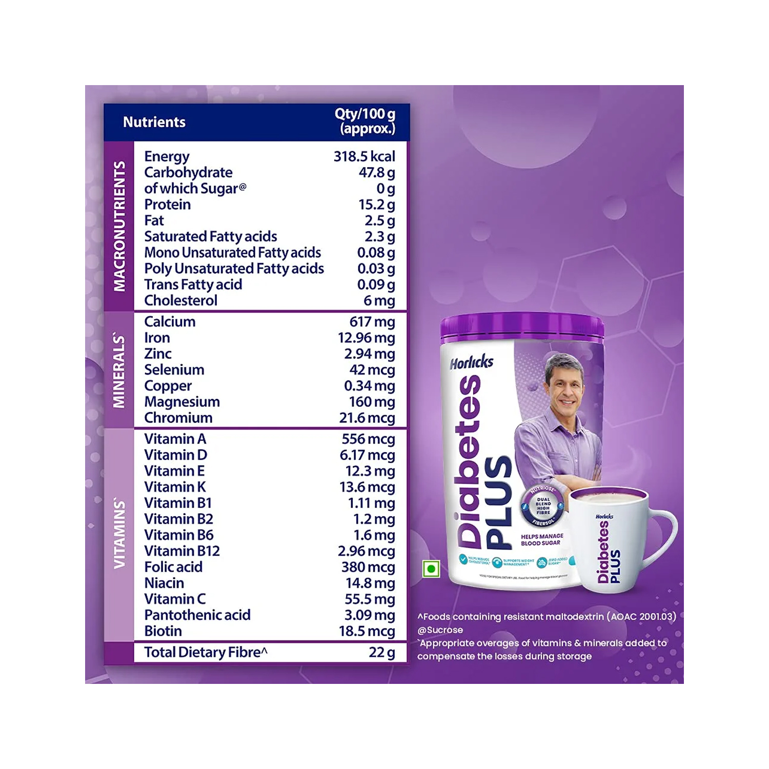 Horlicks Diabetes Plus Vanilla 400gm Jar - Cureka - Online Health Care ...