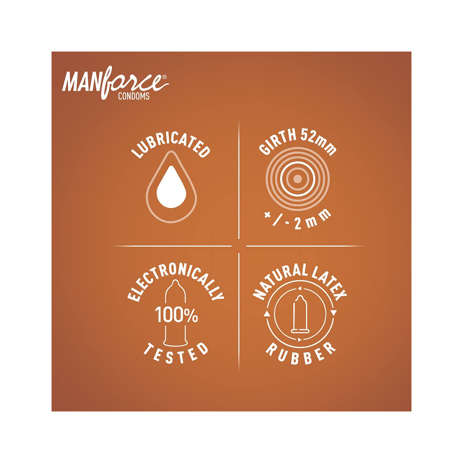 Manforce Cocktail Chocolate and Hazelnut Flavoured (10 Condoms in 1 Pack)