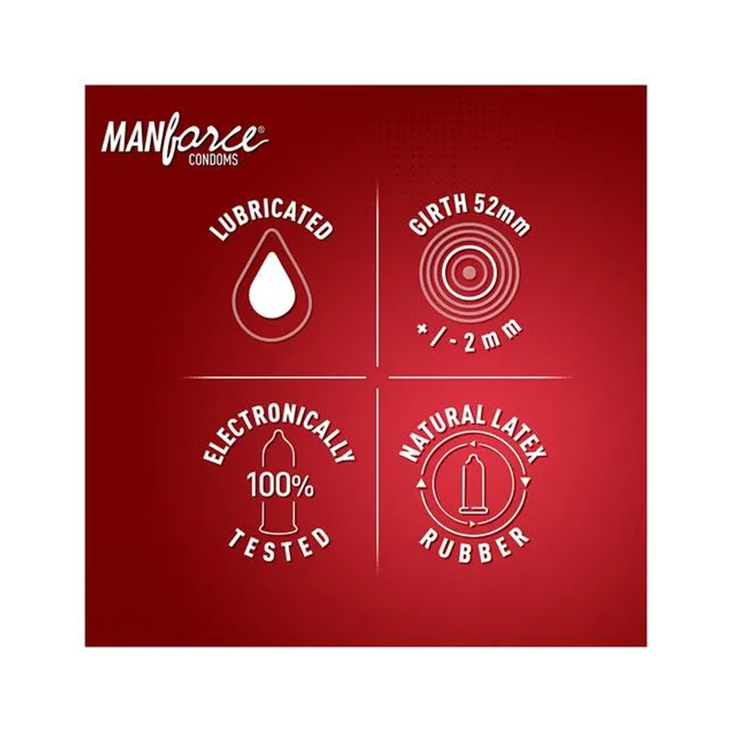 Manforce Cocktail Strawberry and Vanilla Flavoured