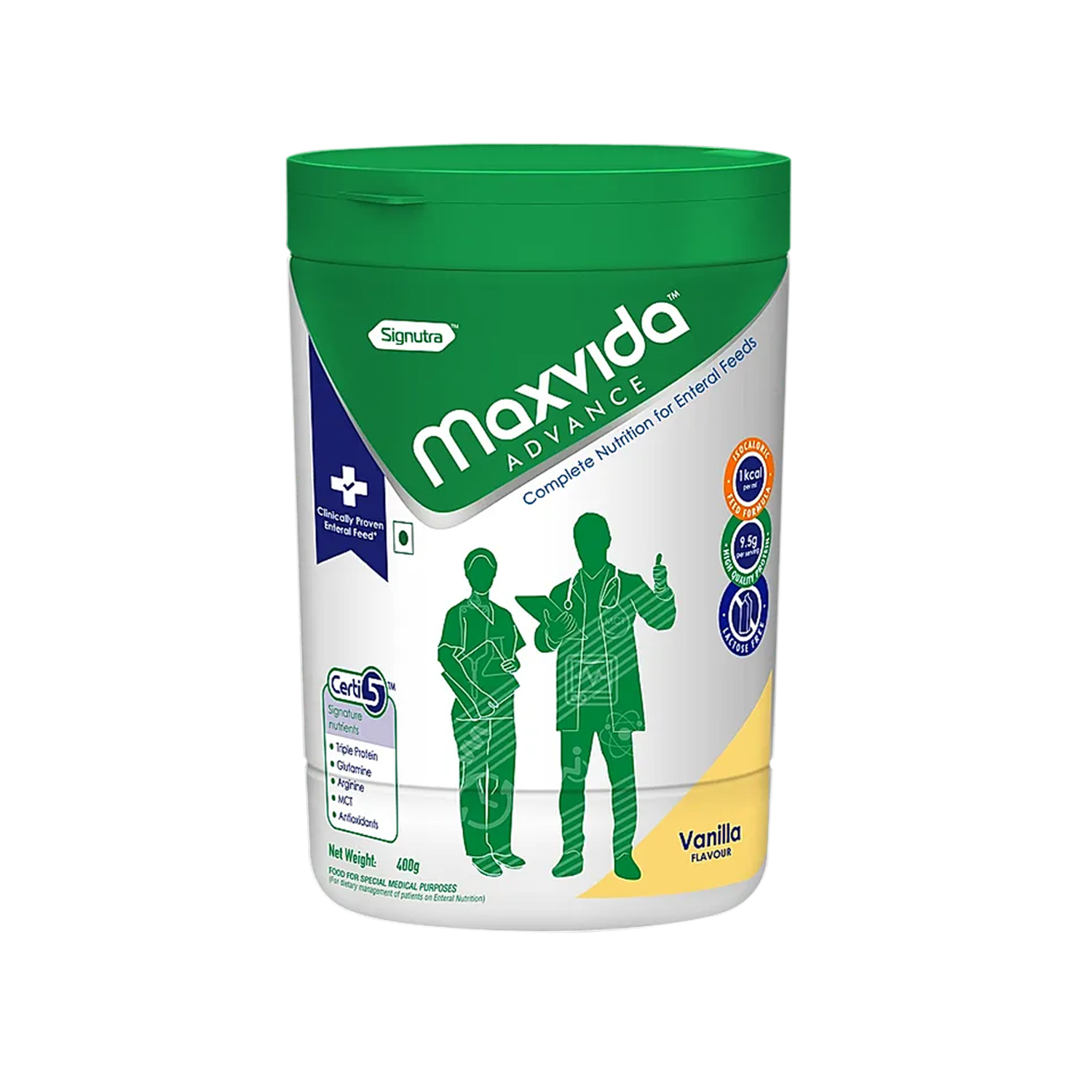 Buy Maxvida Advance Vanilla Flavour 400g - Cureka