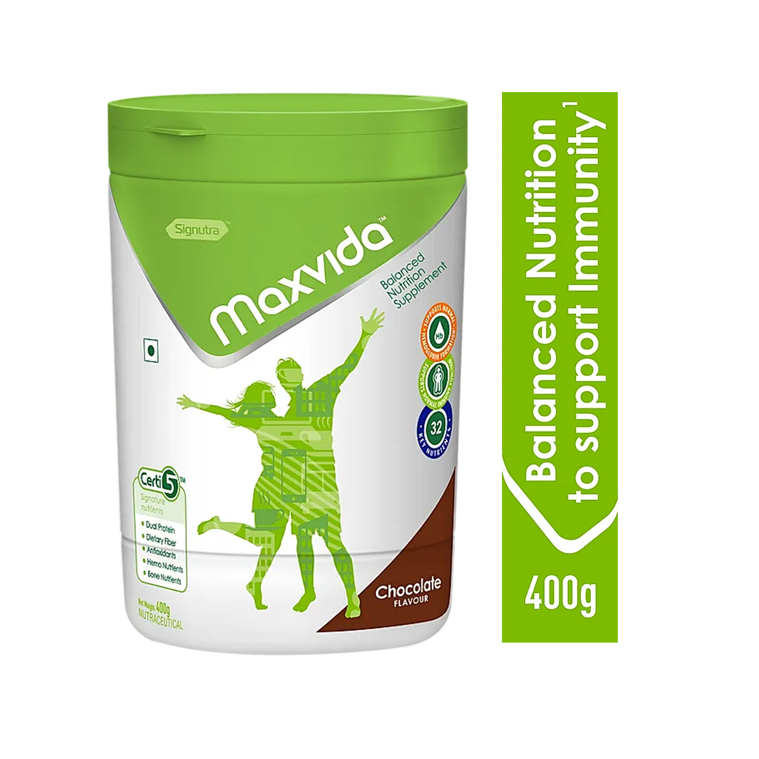 Maxvida Balanced Nutrition for Adults - Chocolate 400g Jar