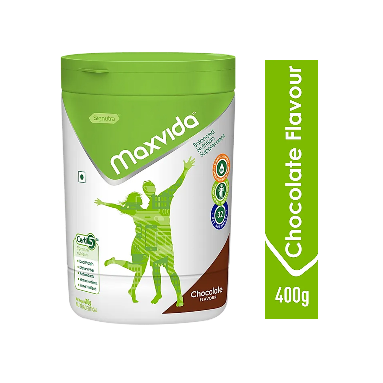 Maxvida Balanced Nutrition for Adults - Chocolate 400g Jar - Cureka ...