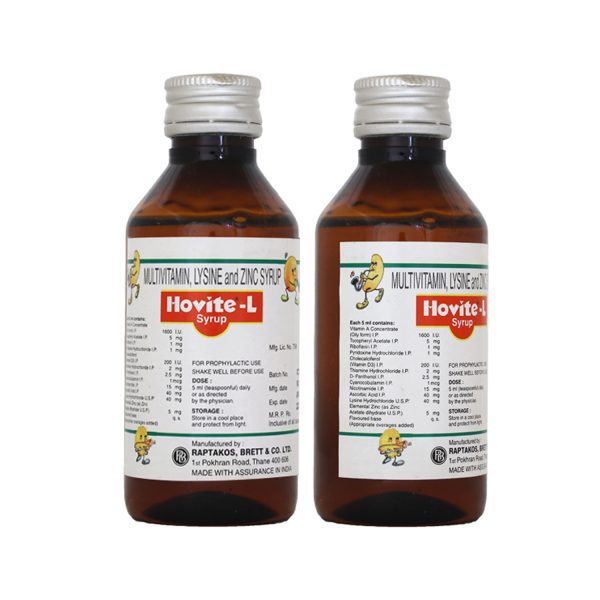 Hovite L Syrup 120ml - Cureka - Online Health Care Products Shop