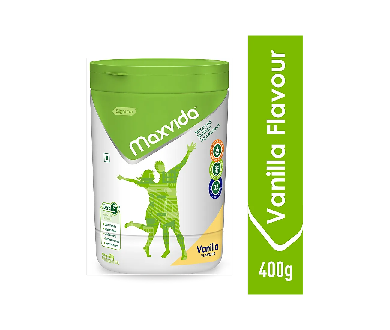 Maxvida Balanced Nutrition for Adults -Vanilla 400gm