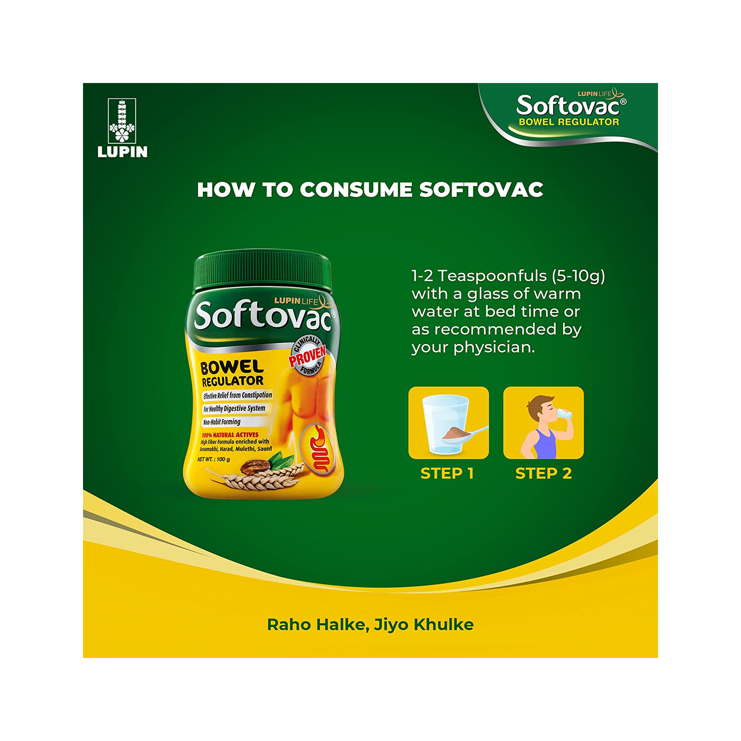 Softovac Bowel Regulator Powder 250g - Cureka