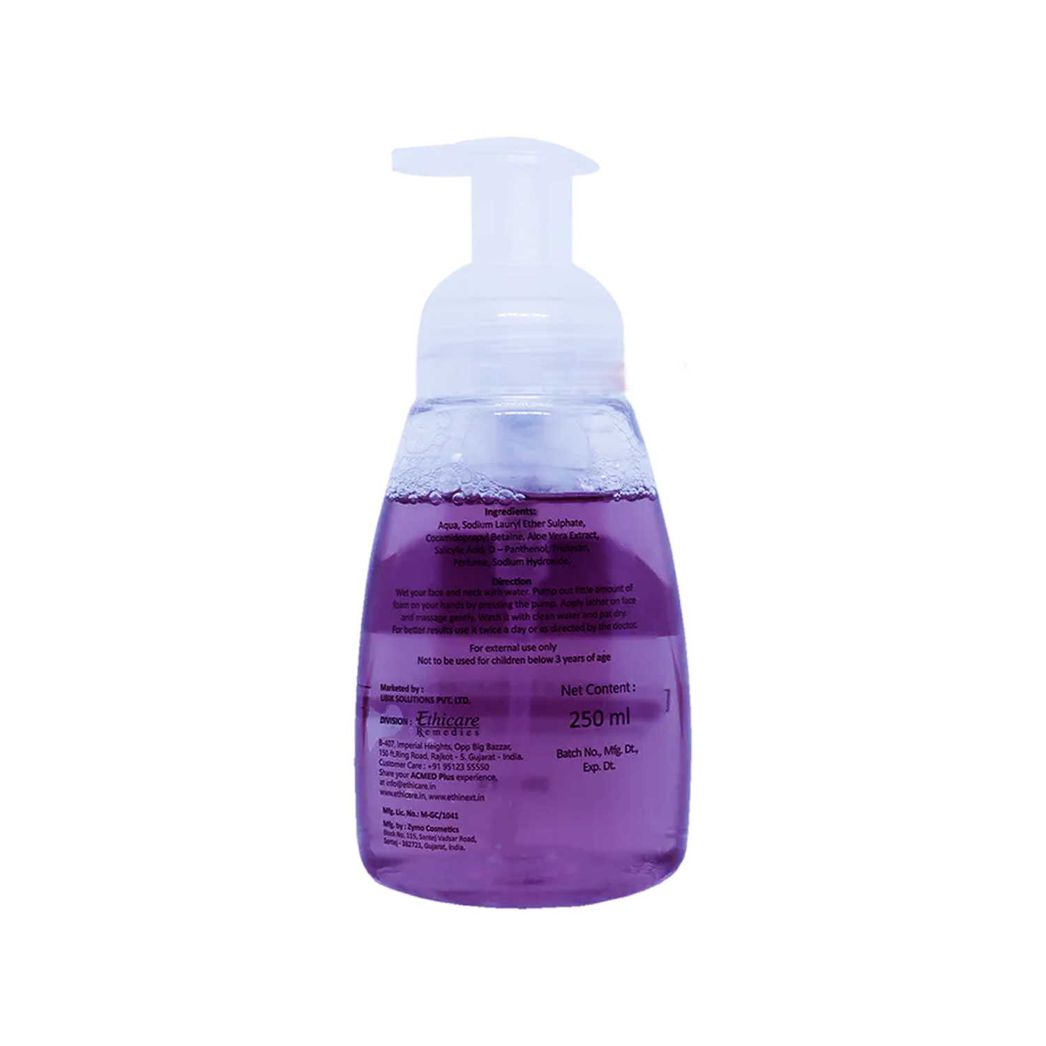 Acmed Plus Foaming Face Wash 250ml - Cureka