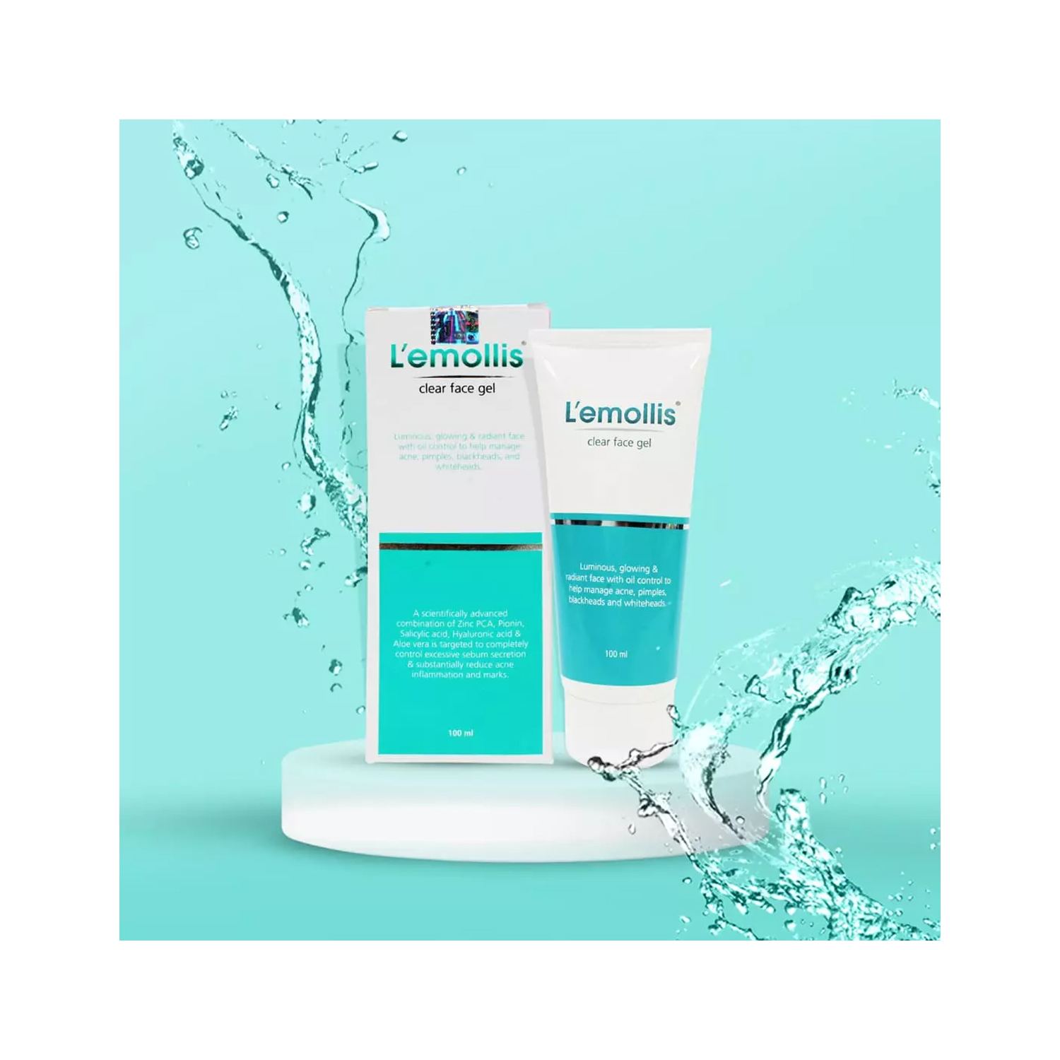 L’emollis Clear Face Gel 100ml - Cureka