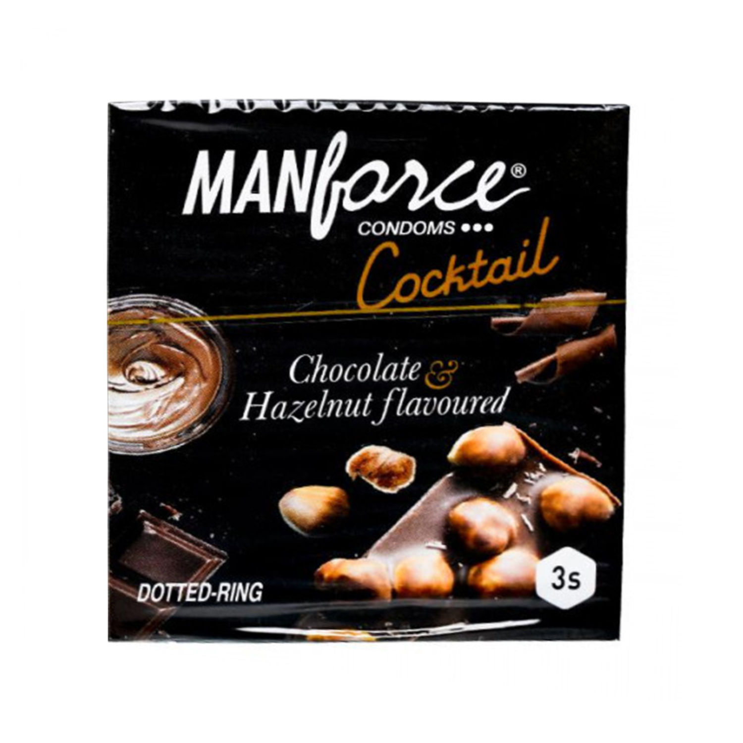 Manforce Cocktail Chocolate and Hazelnut Flavoured (3 Condoms in 1 Pack)