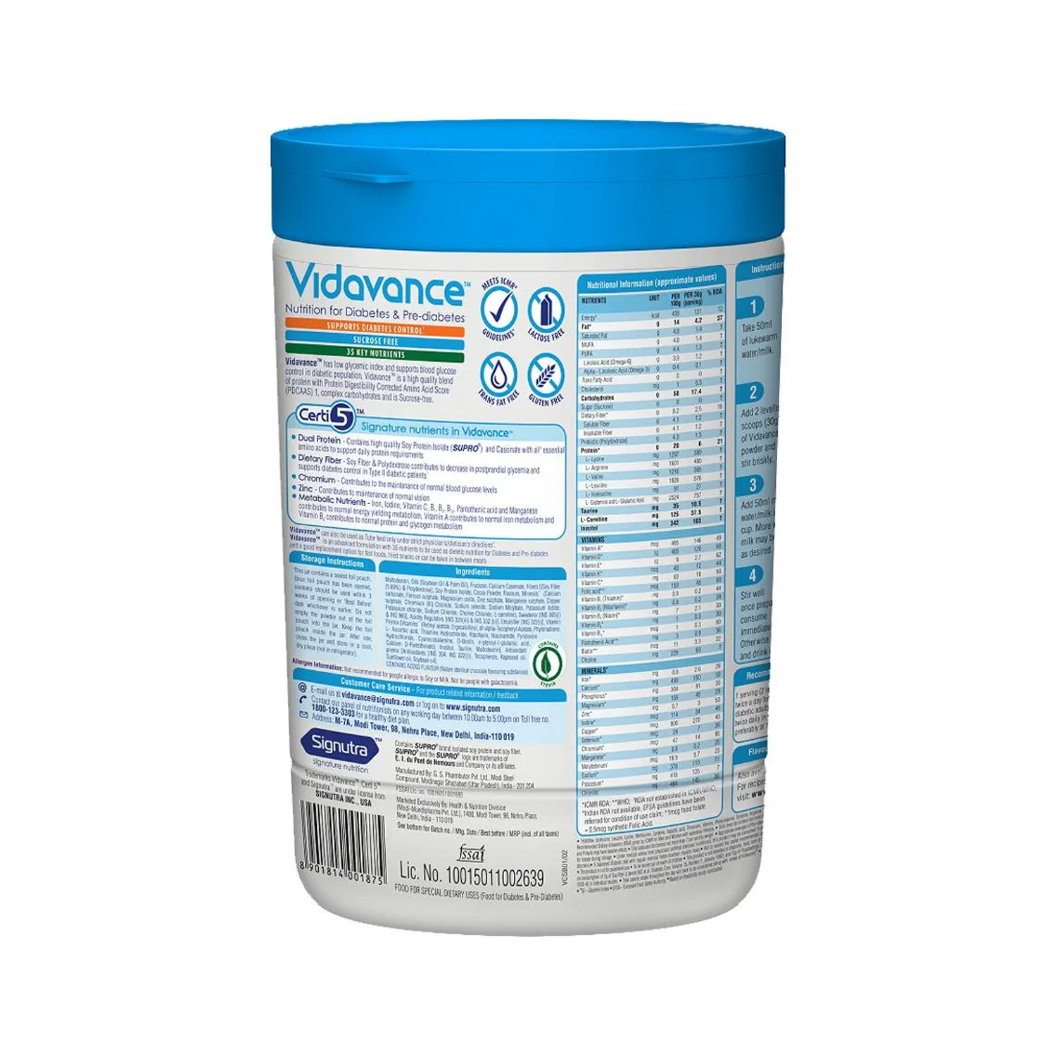 Buy Vidavance Chocolate Flavour Powder - Cureka